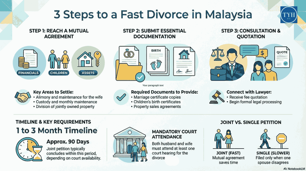 6 Steps to Get a Quick Divorce in Malaysia by TYH & Co. Law Firm